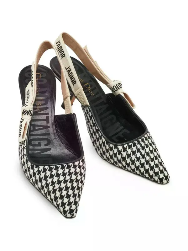 Dior J'adior Houndstooth Slingback Pumps