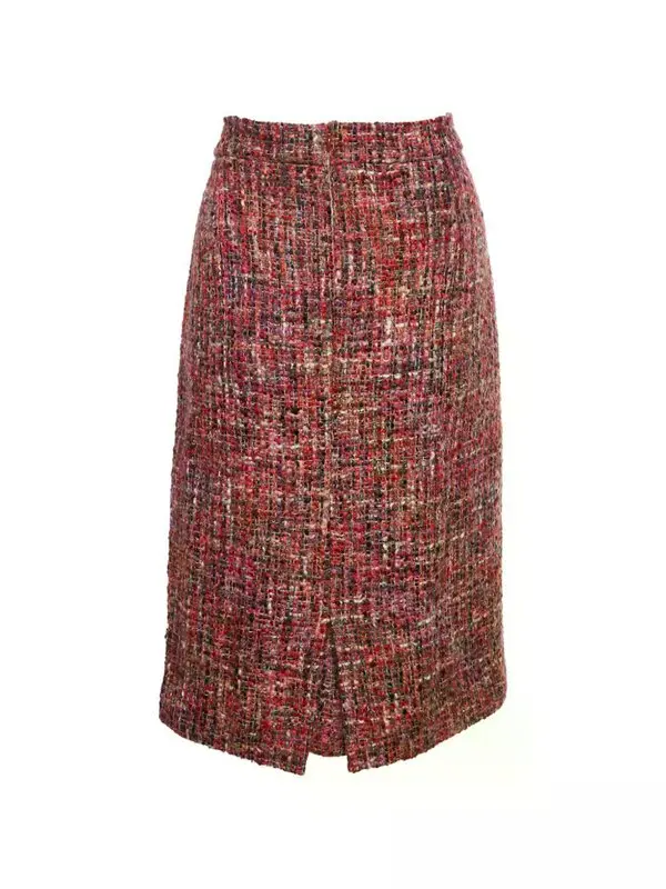 Escada Tweed-effect Pencil Midi Skirt
