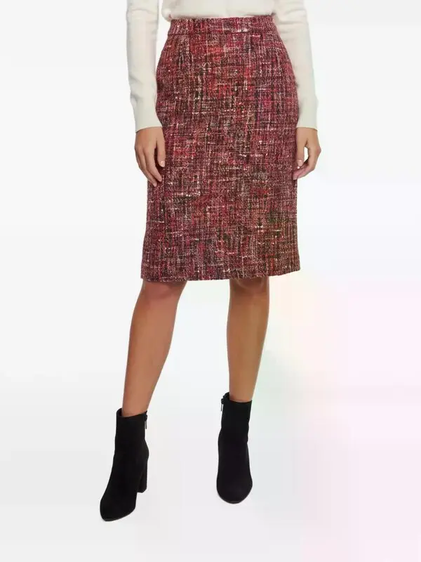 Escada Textured Pencil Midi Skirt