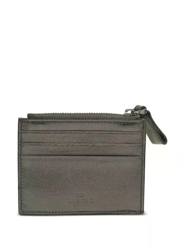 Valentino Garavani Rockstud Zip Card Holder