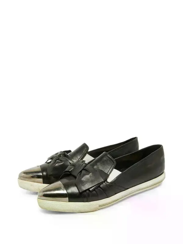 Miu Miu Knot Bow Loafers