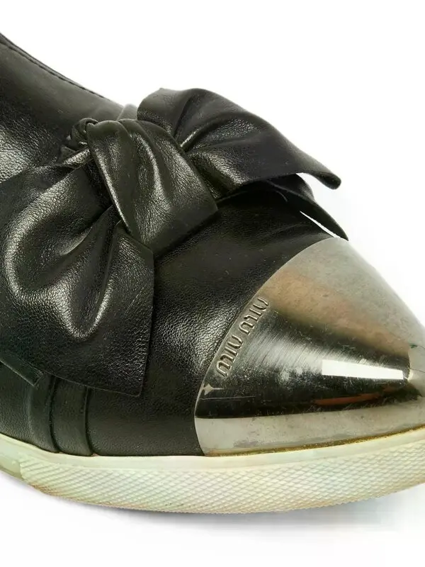 Miu Miu Knot Bow Loafers