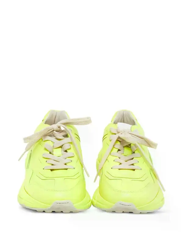 Gucci Rhyton Leather Low-top Sneakers - Green