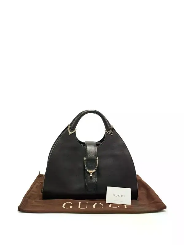 Gucci Stirrup Leather Tote Bag