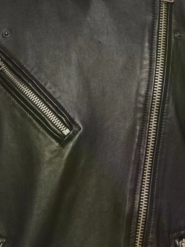 ALLSAINTS Billie Belted Leather Jacket - Black