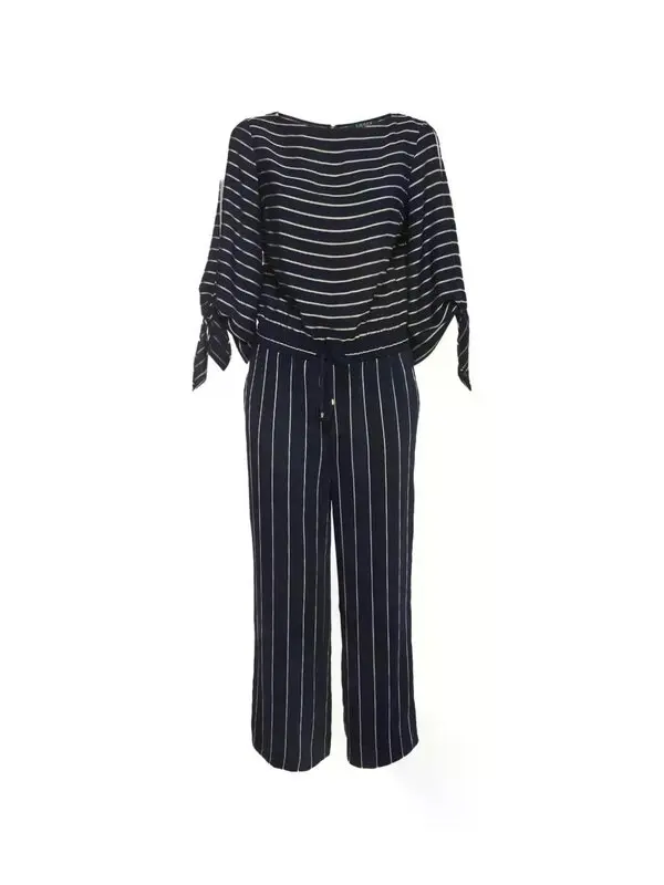 Ralph Lauren Striped Crepe Jumpsuit