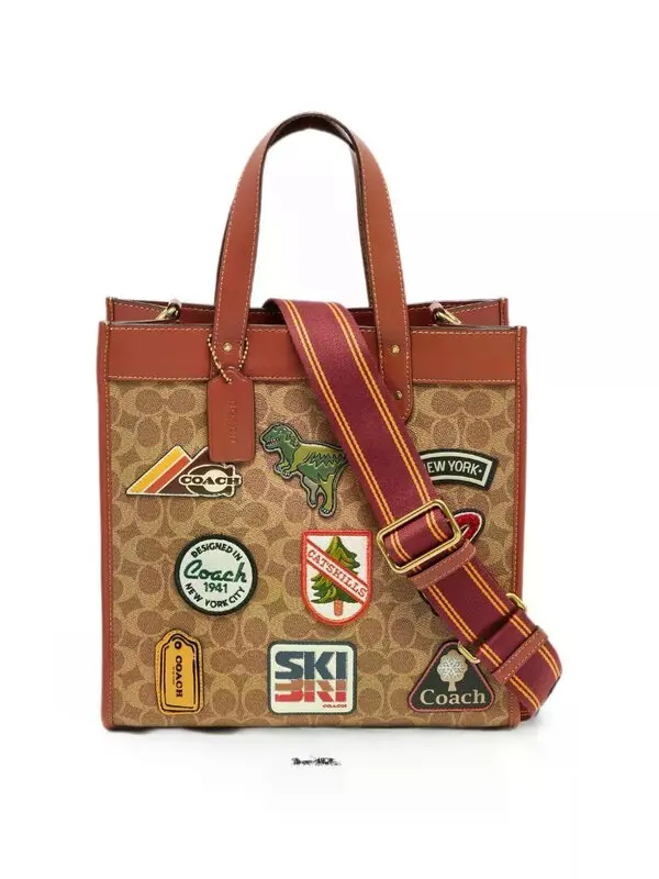 COACH Field Patchwork Tote Bag