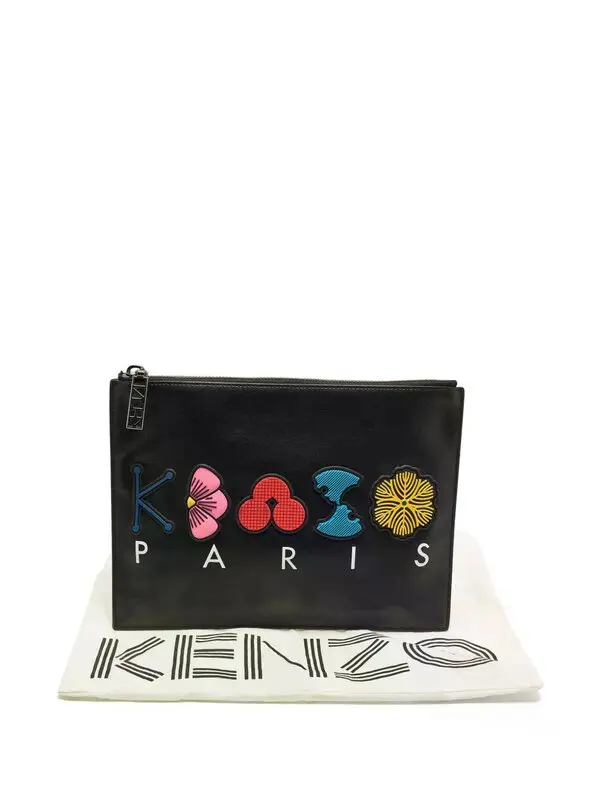 Kenzo Logo Patch Clutch Bag