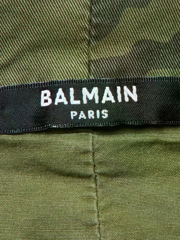 Balmain Camo-print Biker Cargo Pants