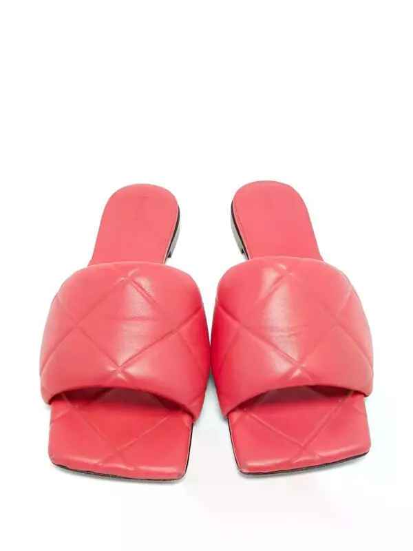 Bottega Veneta Quilted Leather Lido Slides