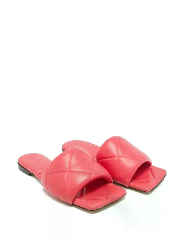Bottega Veneta Quilted Leather Lido Slides