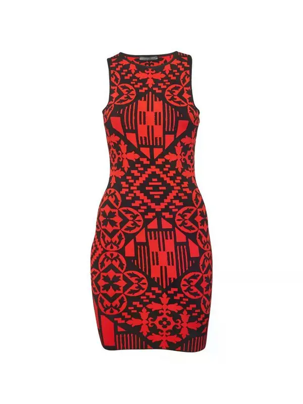 Alexander McQueen Jacquard Mini Dress