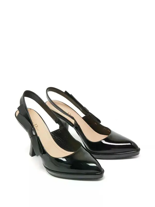 Dior Patent Leather Slingback Pumps
