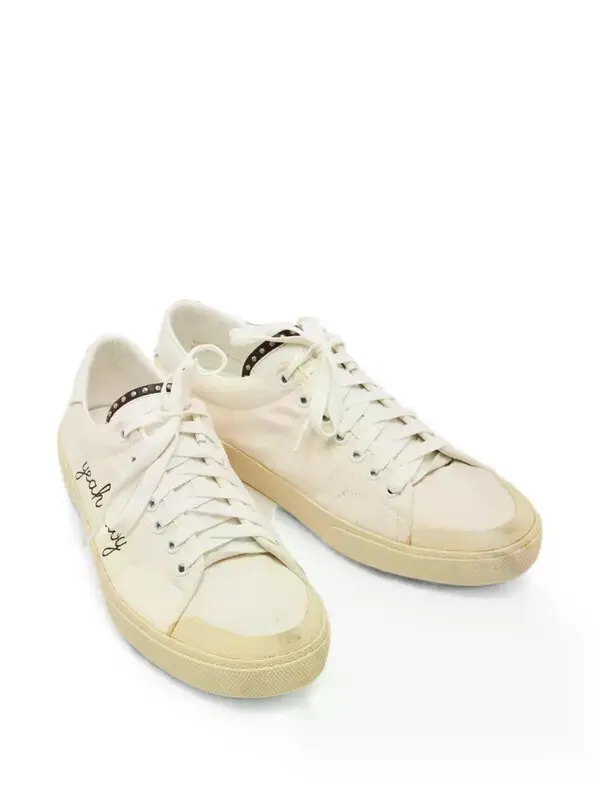 Saint Laurent Court Classic Embroidered Sneakers