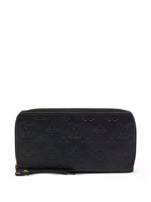 LOUIS VUITTON Zippy Monogram Empreinte Wallet - Black