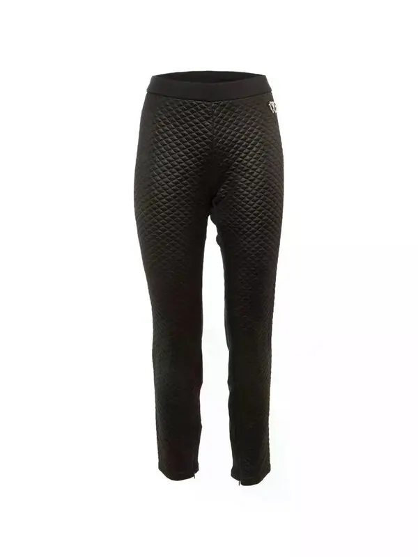 Moschino Quilted Crepe Trousers - Black