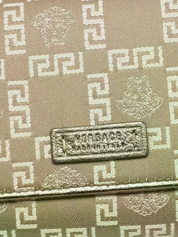 Versace Medusa Trifold Wallet - Neutrals
