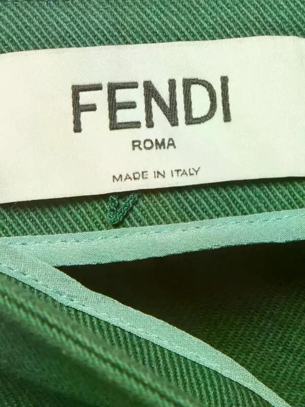 Fendi Embroidered-detailing Cotton Skirt