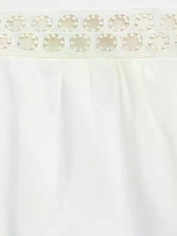 Max Mara Lace-insert Gabardine Mini Dress