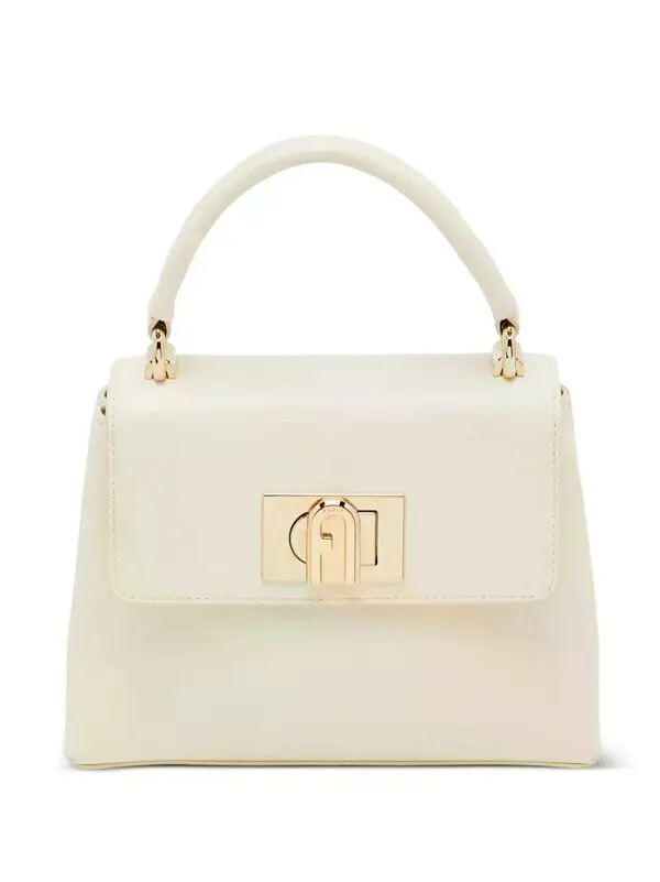Furla 1927 Mini Arch Twist-lock Tote Bag - White