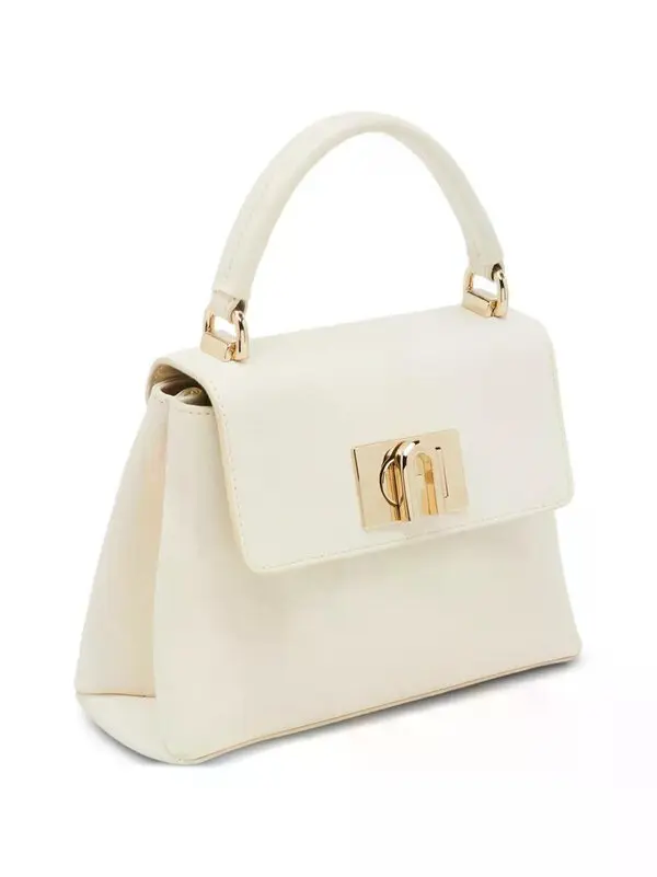 Furla 1927 Mini Arch Twist-lock Tote Bag - White