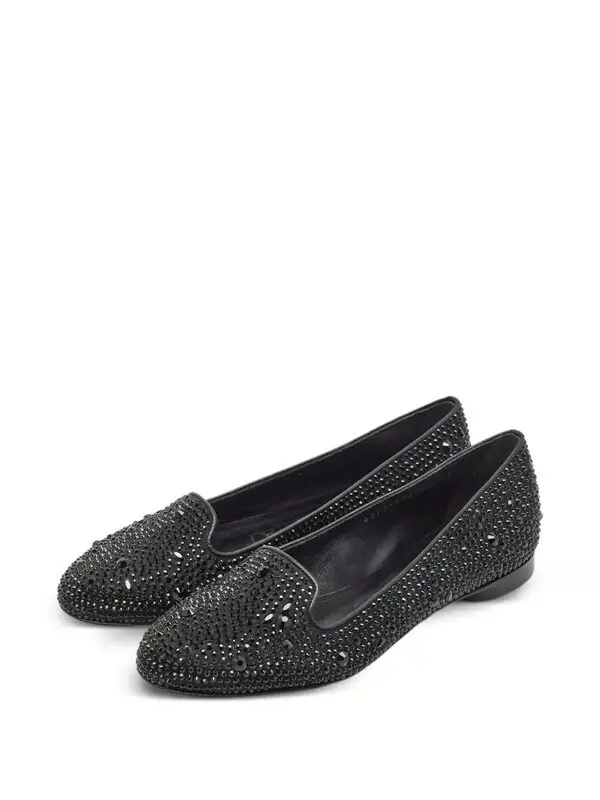 GINA Crystal-embellished Ballet Flats