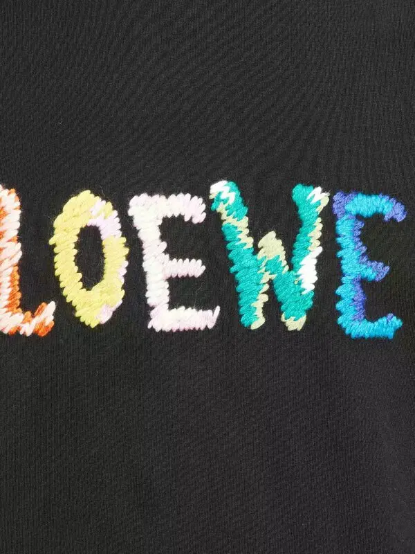 Loewe Logo Embroidered T-shirt