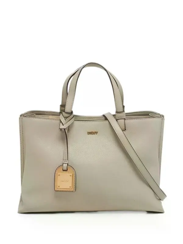 Dkny Alya Leather Tote Bag - Neutrals