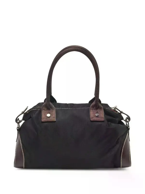 LANCEL Contrast Stitching Tote Bag - Black