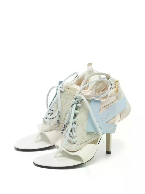 Off-White Arrows" Lace-up Stiletto Sandals
