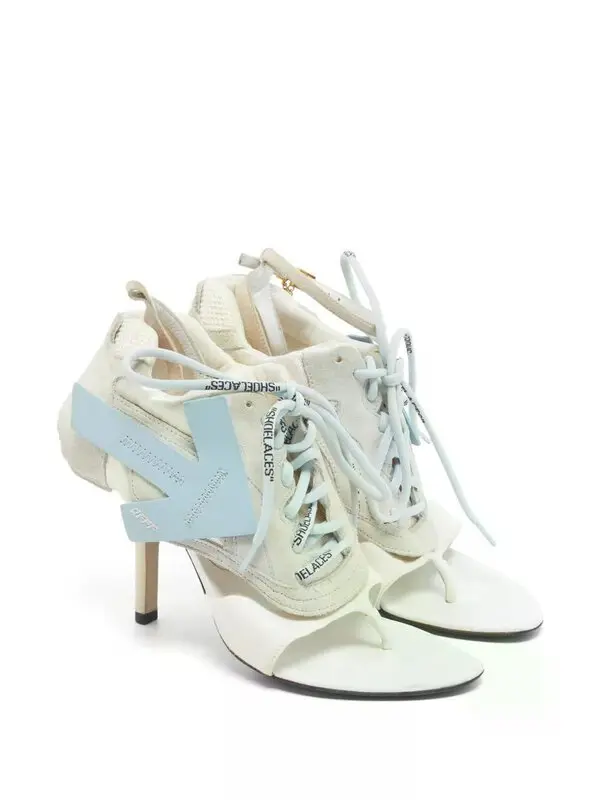 Off-White Arrows" Lace-up Stiletto Sandals