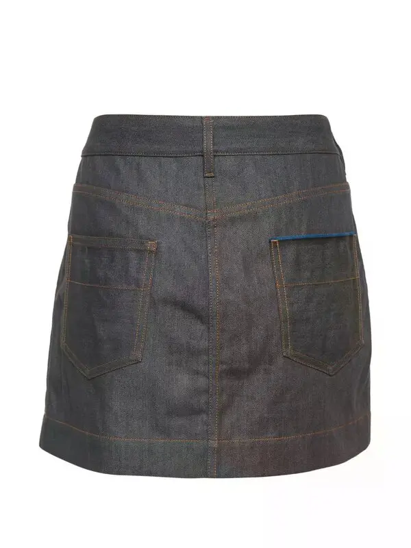LOUIS VUITTON Contrast-stitch Mini Skirt