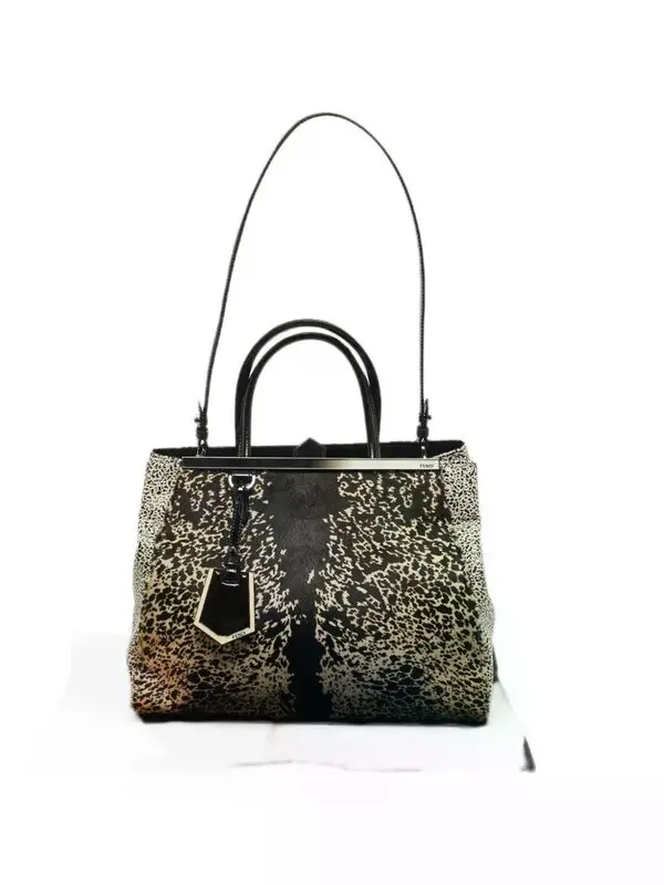 Fendi 2012 Medium 2jours Printed Tote Bag