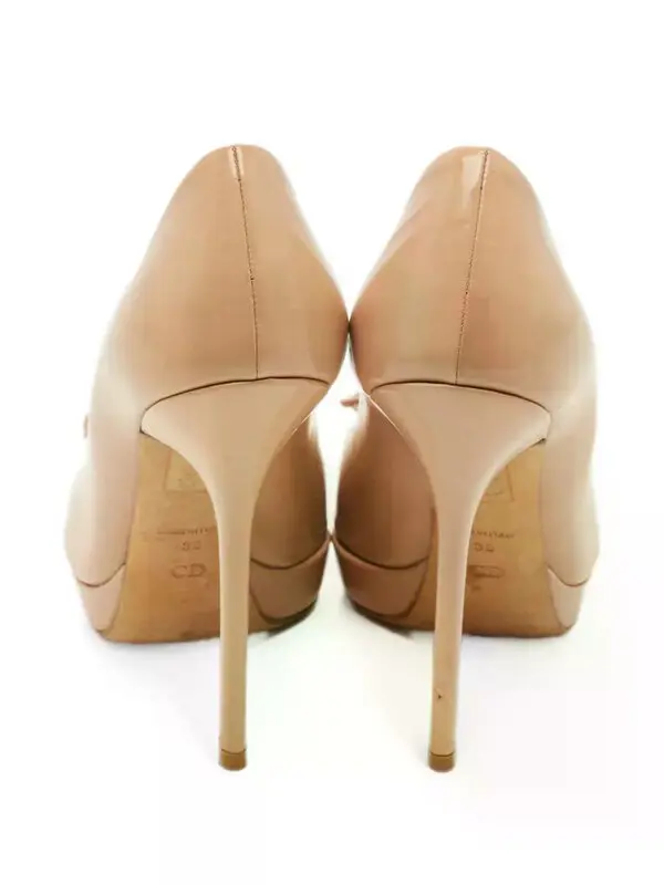 Dior Bow-detail Leather Heeled Pumps