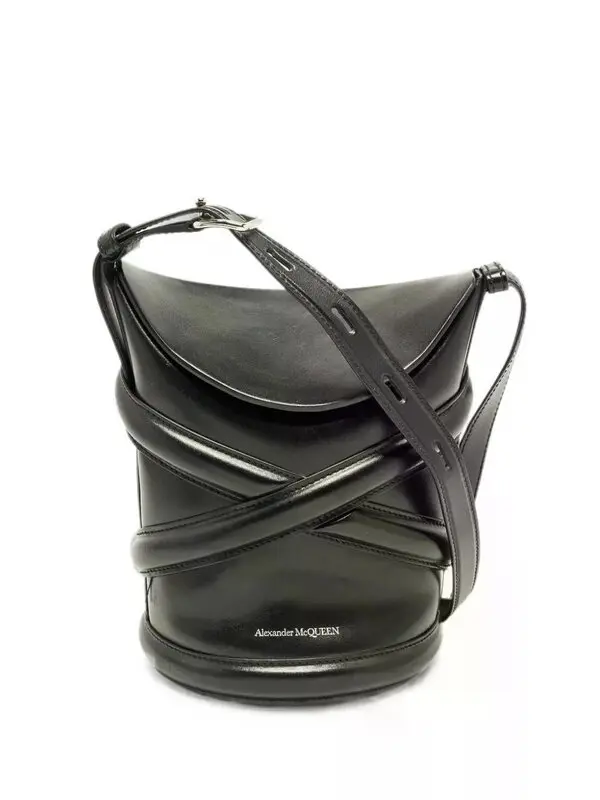 Alexander McQueen The Curve Bucket Bag - Black