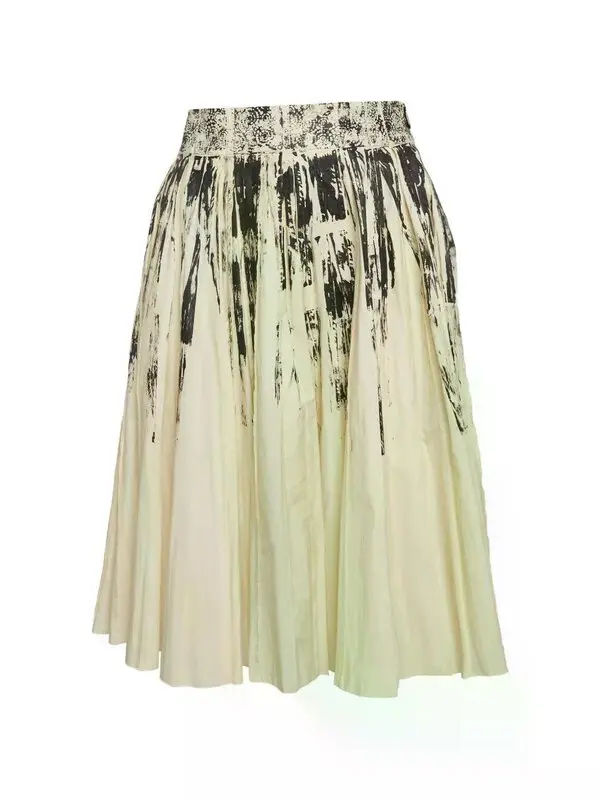Bottega Veneta Printed Pleated Skirt