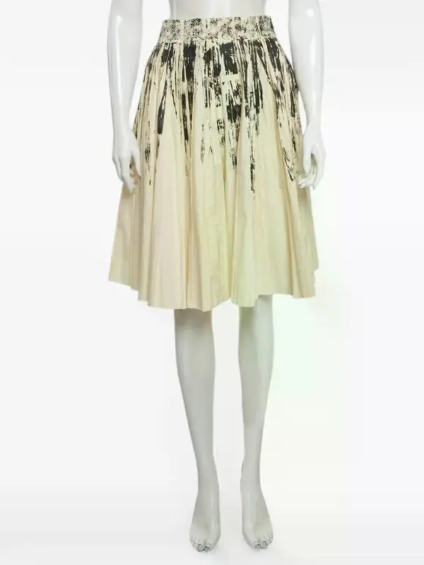 Bottega Veneta Printed Pleated Skirt
