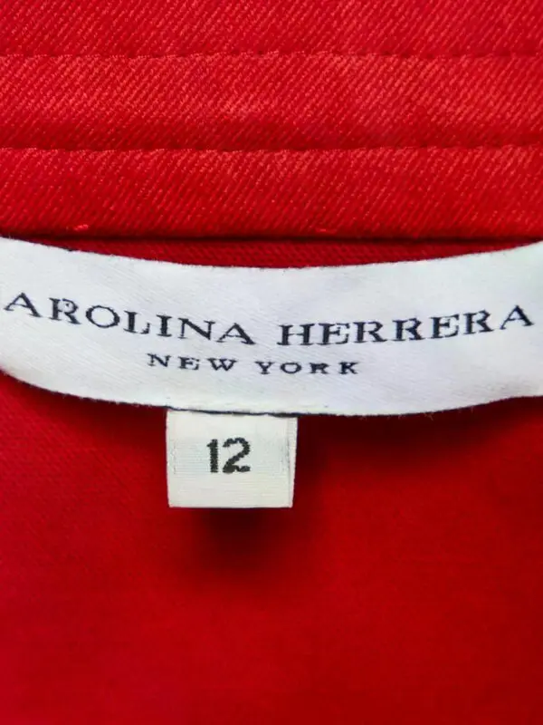 Carolina Herrera Lace Detail Cropped Jacket