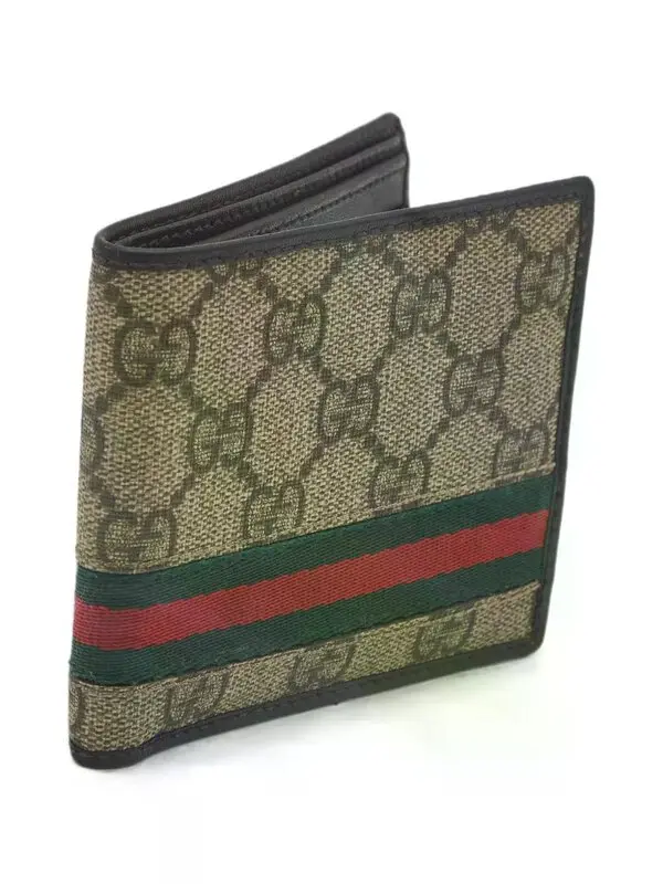 Gucci Web Gg Supreme Wallet - Neutrals