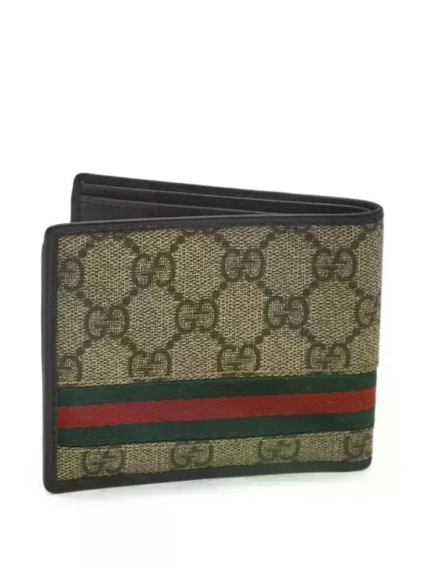 Gucci Web Gg Supreme Wallet
