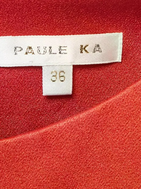 Paule Ka Pleated Belted Dress