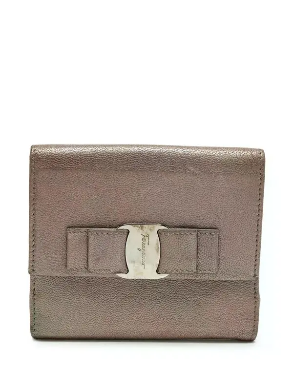 FERRAGAMO Vara Bow Leather Wallet