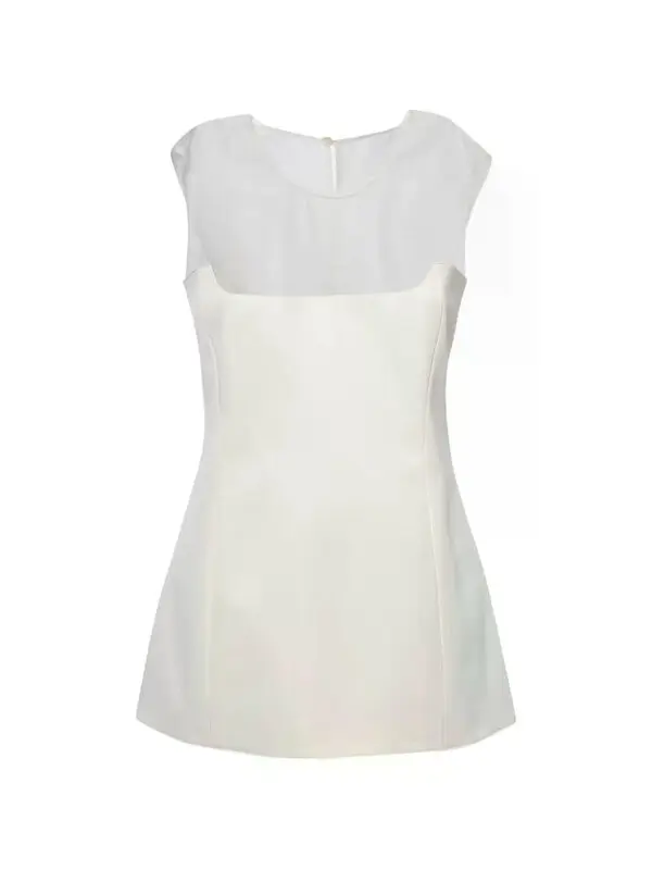 Khaite Sasmo Paneled Sleeveless Blouse - Neutrals