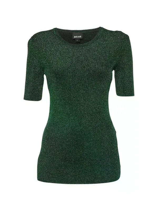 Just Cavalli Lamé Knit T-shirt