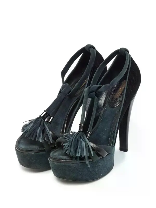 LOUIS VUITTON Tassel-detail Platform Pumps