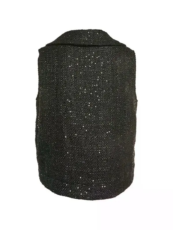 Maje Sequin Tweed Top