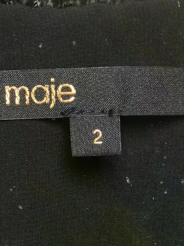 Maje Sequin Tweed Top