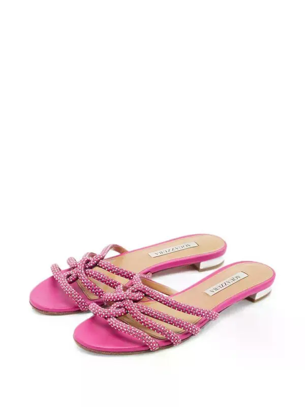 AQUAZZURA Moondust Crystal Sandals