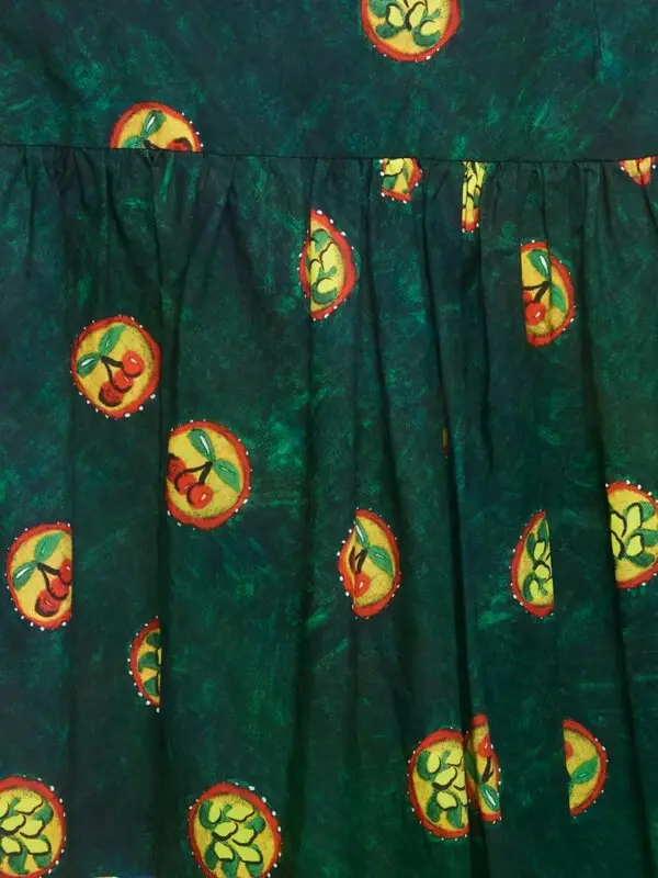 Dolce & Gabbana Cherry-print Pleated Skirt