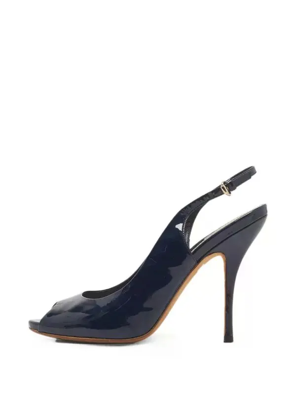 Gucci Peep-toe Slingback Pumps